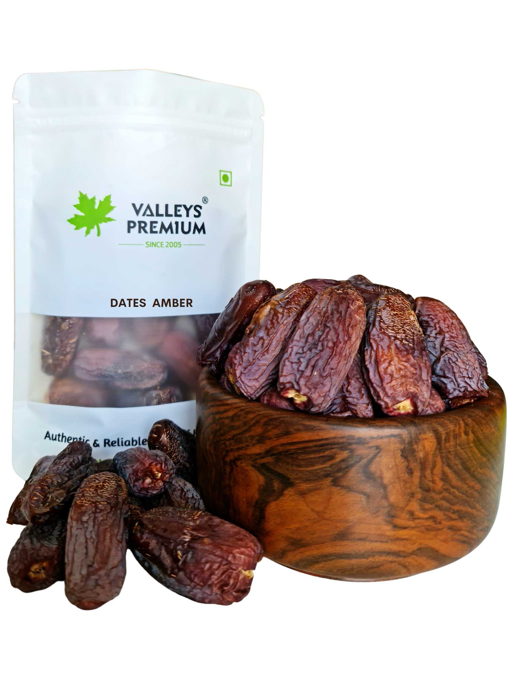 Valleys Premium Saudi Arabian Jumbo Amber Dates 400 Grams
